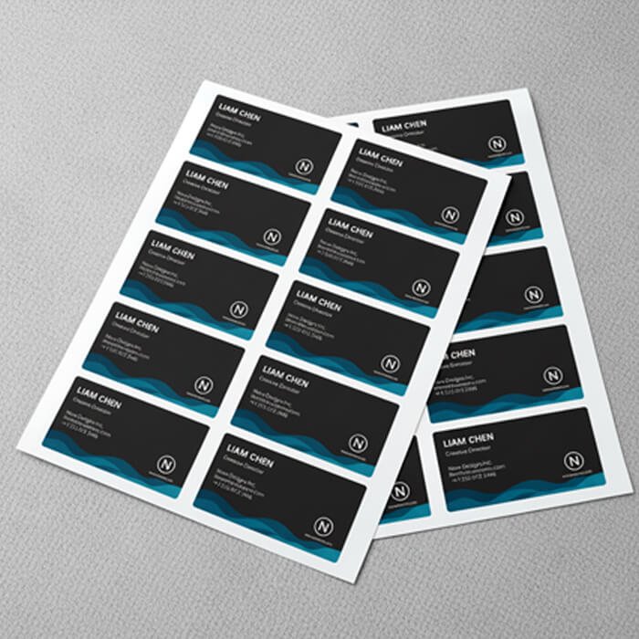 Visiting Card Stickers - Punjab Print Plus